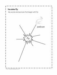 The Letter P Worksheets