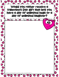 Valentines Day Writing Prompts Worksheets